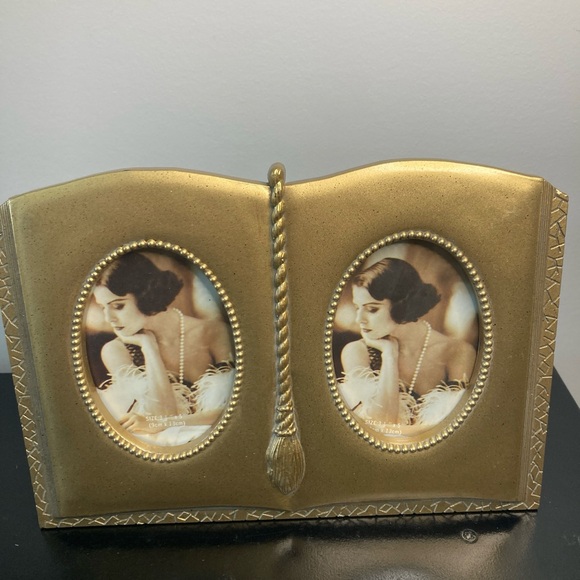 Vintage America | Accents | Vintage Gold Tone Embellished Doubled Sided ...